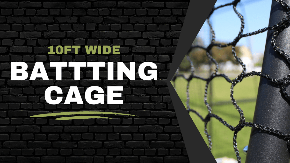 10-Foot Wide Batting Cage System | Batting Cages Inc
