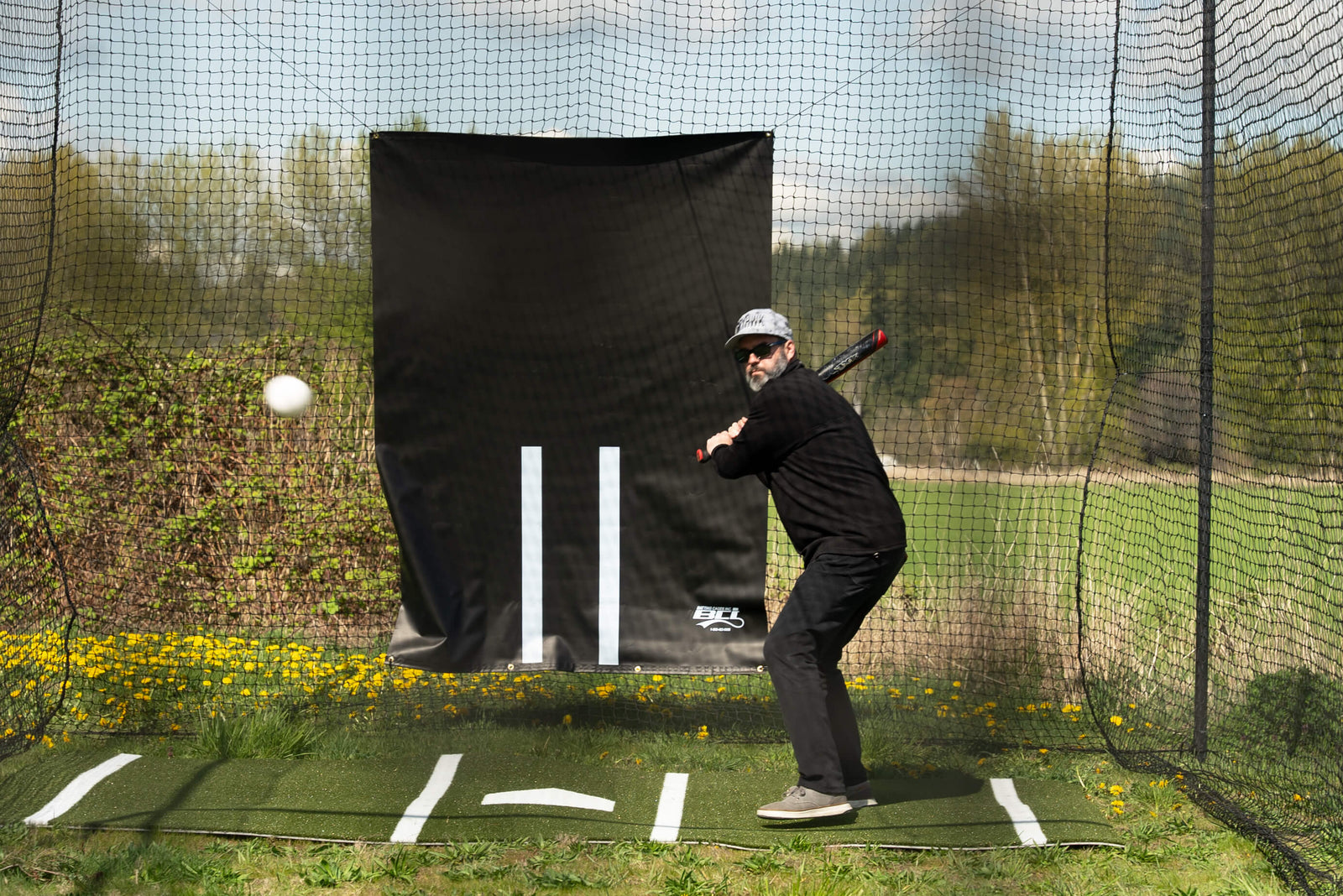 5' x 7' Heavy-Duty Vinyl Batting Cage Backdrop