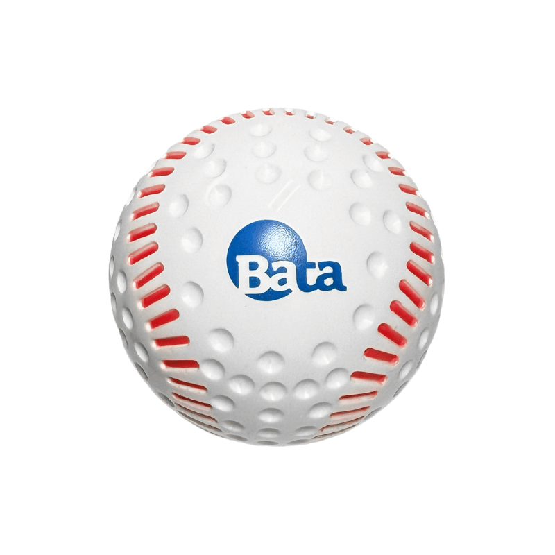 Bata 9in White Dimpled Training Baseballs with Simulated Red Seams (12