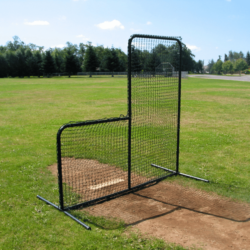 Standard Baseball L-Screen and Net (Open Box) | Batting Cages Inc