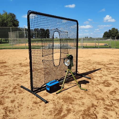 Pitching Machine Protective Square Screen | Batting Cages Inc