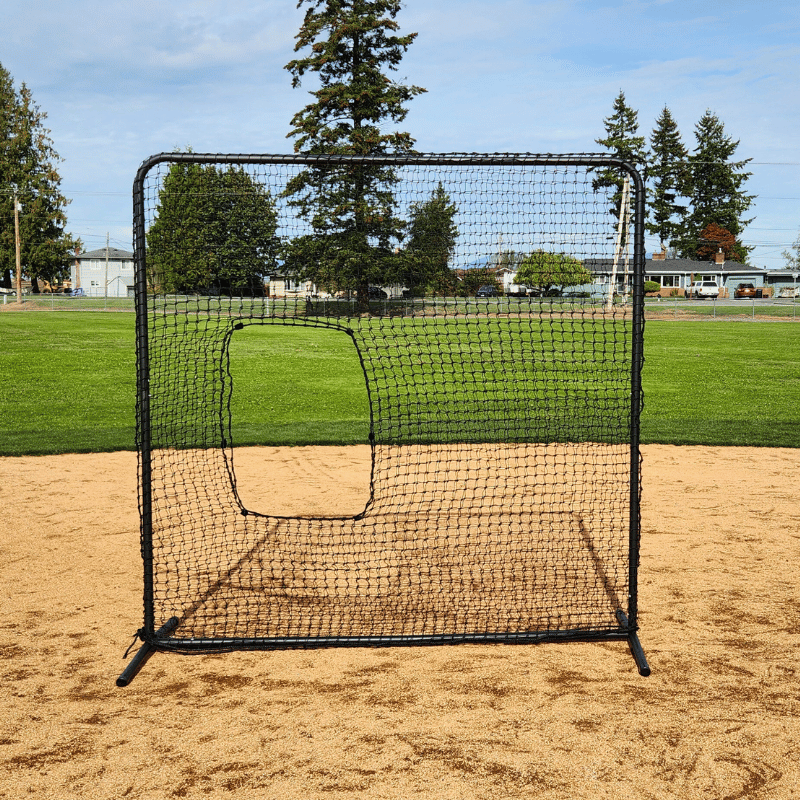Softball Pitching Protective Square Screen | Batting Cages Inc