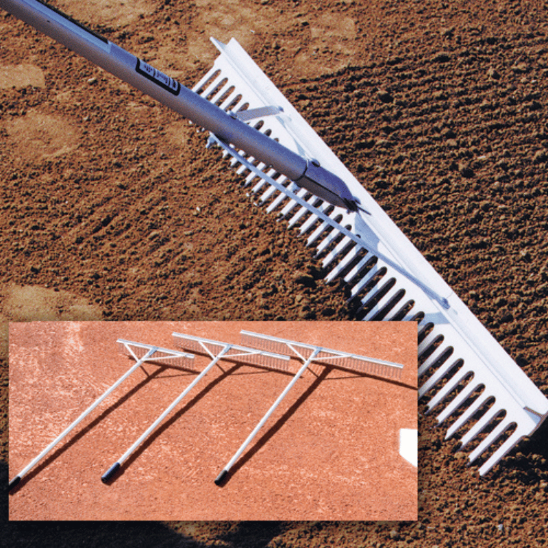 Aluminum Baseball Field Maintenance Rakes | Batting Cages Inc